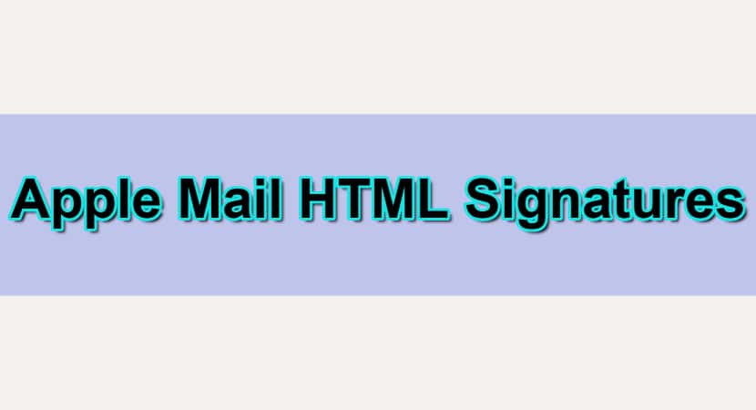 Apple Mail HTML Signature: Personalizing Your Email Signature