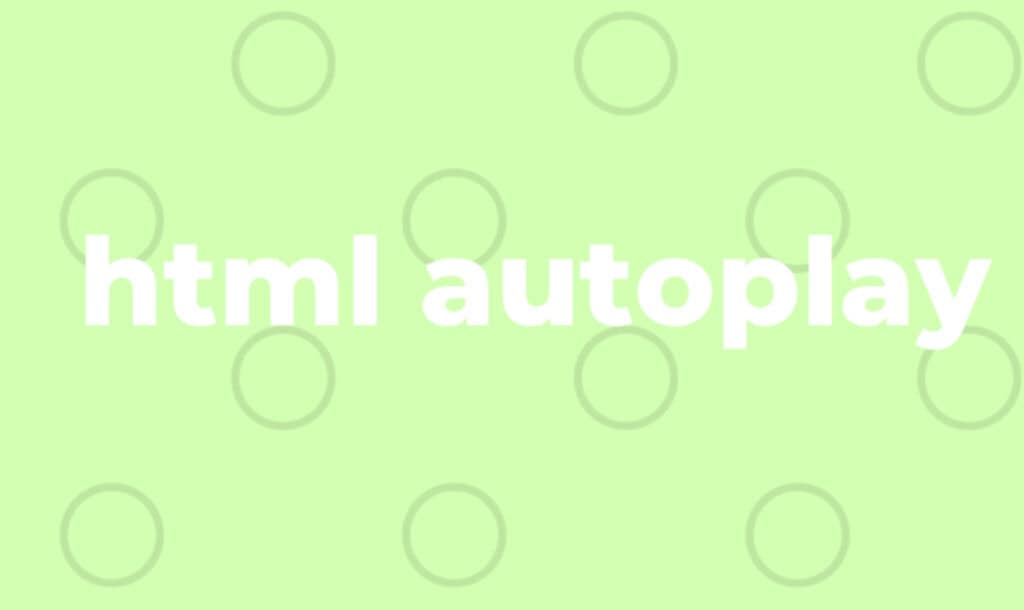 Creating Mood With Background Music In HTML Autoplay Hidden